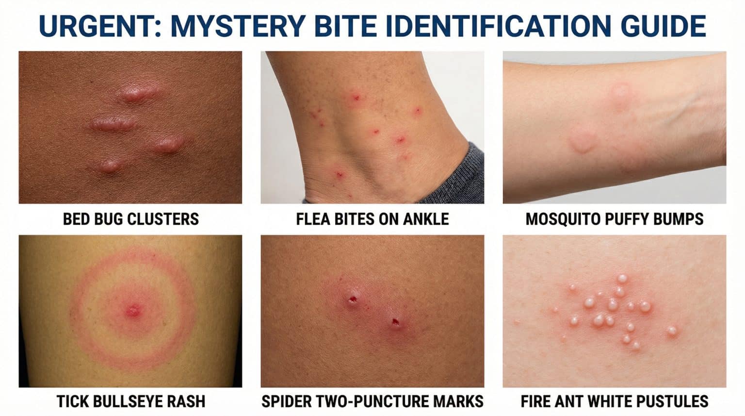 Bug Bites Compared: Photos and Patterns to Identify Pests - Seed Sheets
